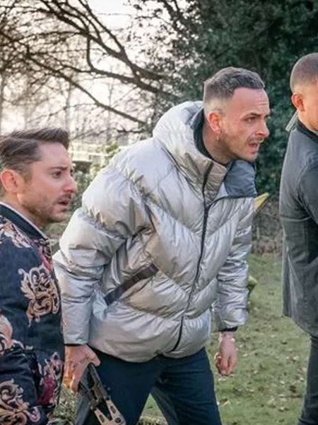 Vinnie Brassic S03 Silver Puffer Jacket – Edison Jacket