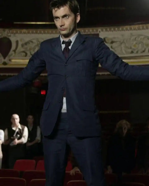 Doc­tor Who Season 3 the Tenth Doctor Blue Suit – Edison Jacket