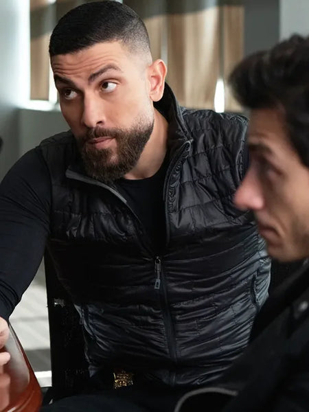 FBI S07 Omar Adom Black Vest – Edison Jacket