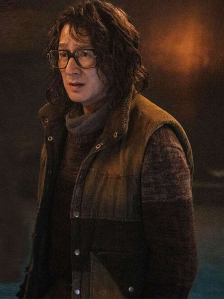 Ke Huy Quan The Electric State 2025 Brown Vest – Edison Jacket