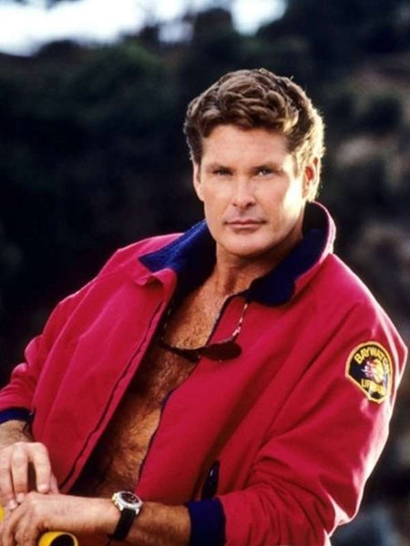 David Hasselhoff Baywatch Lifeguard Bomber Jacket – Edison Jacket